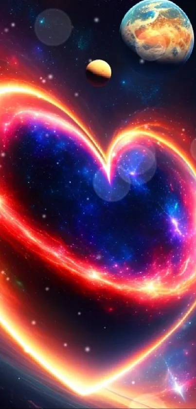 Galactic Heart with Planets - free download