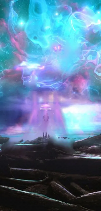 Galactic Light Fantasy Wallpaper - free download