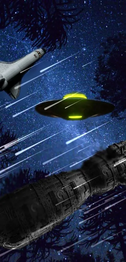 Galactic Space Adventure Wallpaper - free download