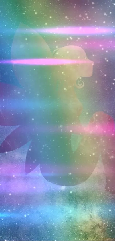 Galaxy Fairy Rainbow Wallpaper - free download