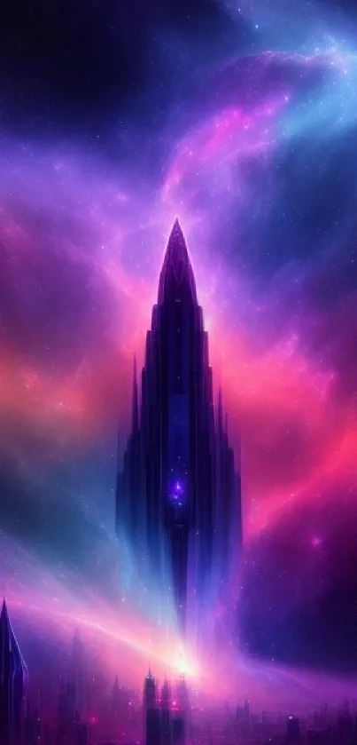 Galaxy Skyline Abstract Art - free download
