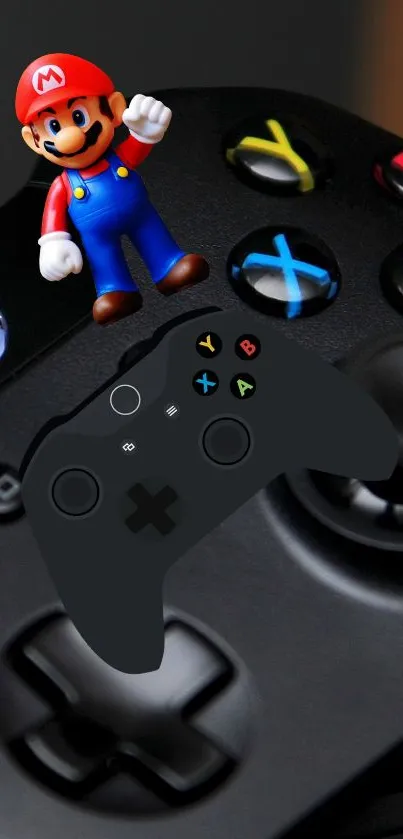 Gaming Controller and Character Art - free download
