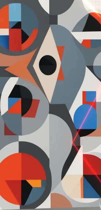 Geometric Abstract Art Wallpaper - free download