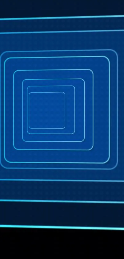 Geometric Blue Neon Wallpaper - free download