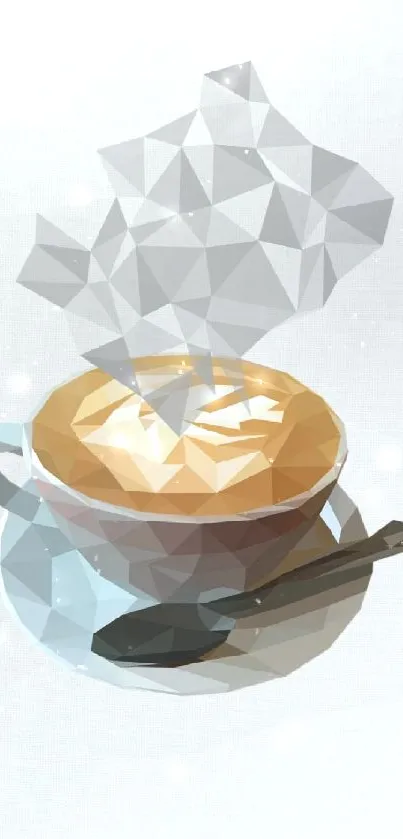 Geometric Coffee Art Wallpaper - free download
