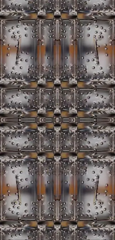 Geometric Metallic Pattern Wallpaper - free download