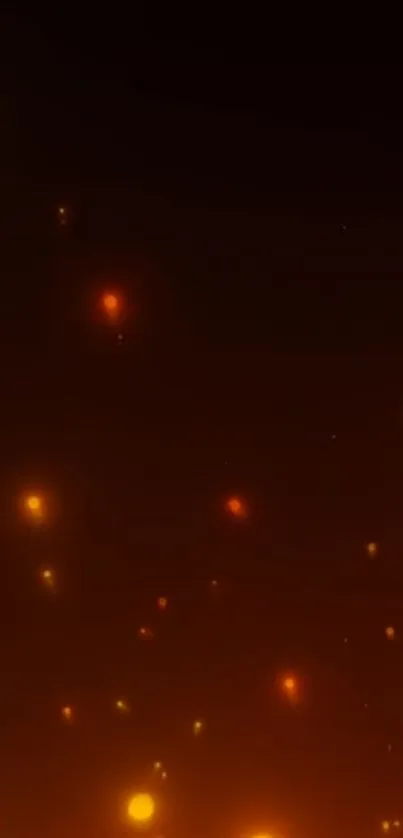 Glowing Amber Spark Wallpaper - free download