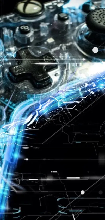 Glowing Game Controller Wallpaper - free download