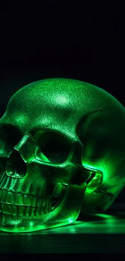 Glowing Green Skull Design - free download