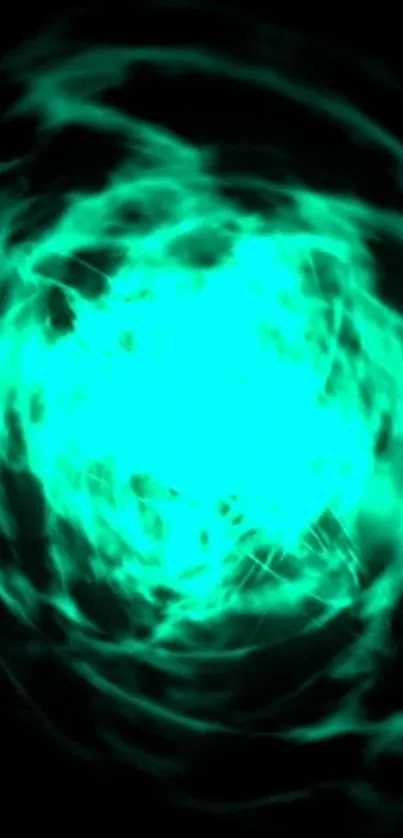 Glowing Green Vortex Wallpaper - free download