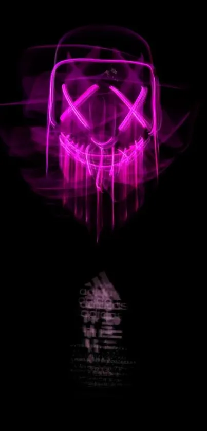 Glowing Neon Mask Design - free download