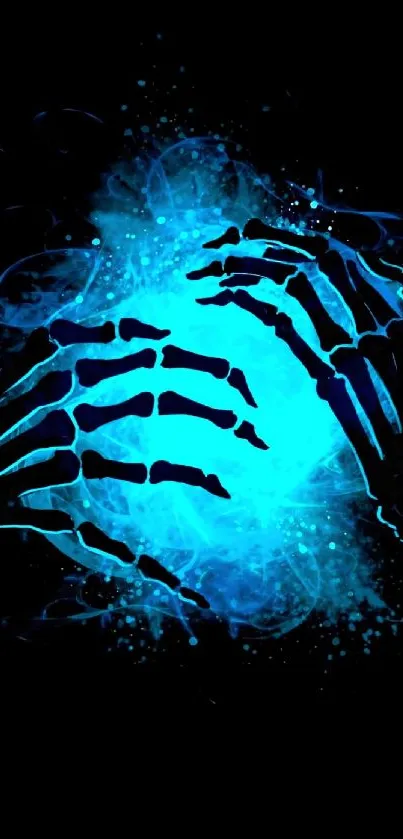 Glowing Skull Art Wallpaper - free download