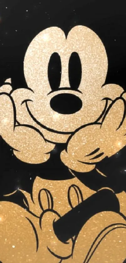 Golden Cartoon Character Wallpaper - free download