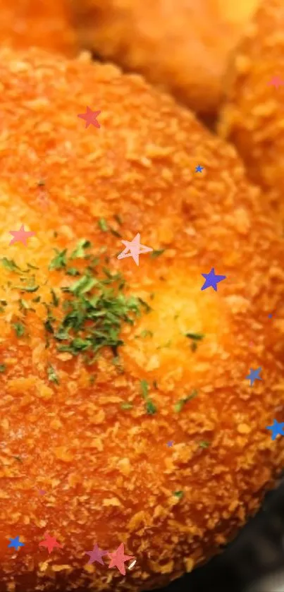 Golden Crispy Texture Wallpaper - free download