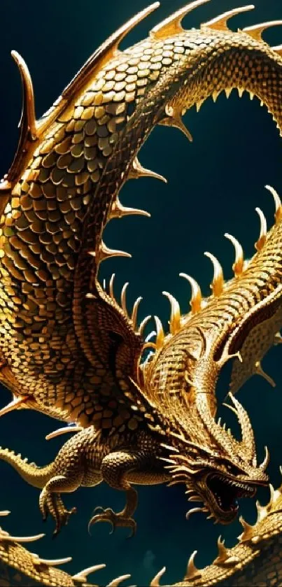 Golden Dragon Wallpaper - free download