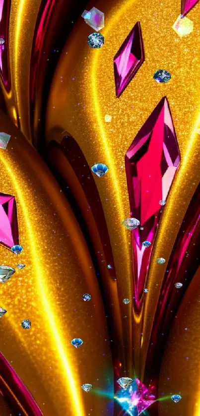 Golden Gem Abstract Design - free download