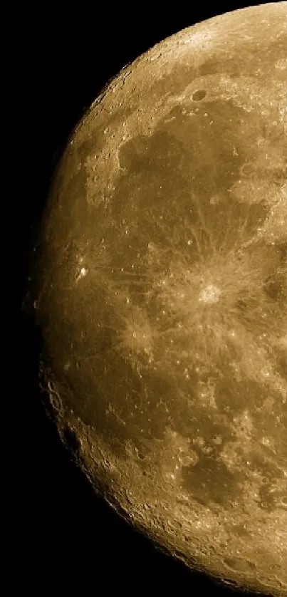 Golden Moon Mobile Wallpaper - free download