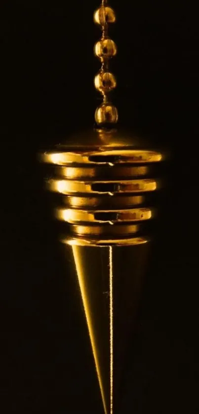 Golden Pendulum Phone Wallpaper - free download