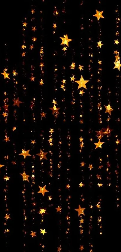 Golden Starry Night Wallpaper - free download