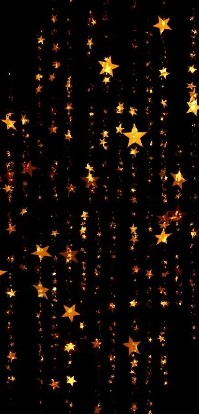 Golden Starry Night Wallpaper - free download