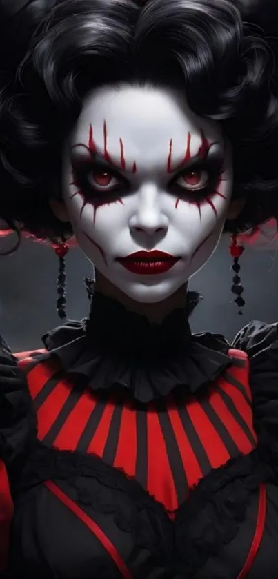 Gothic Clown Portrait Wallpaper - free download