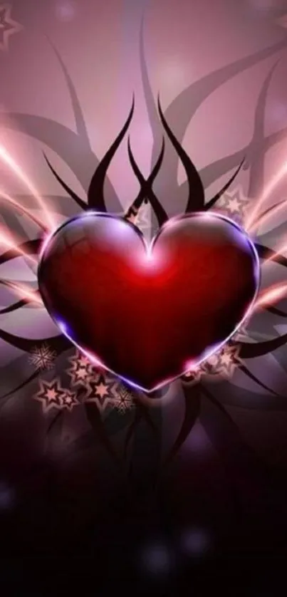 Gothic Heart Wallpaper Design - free download