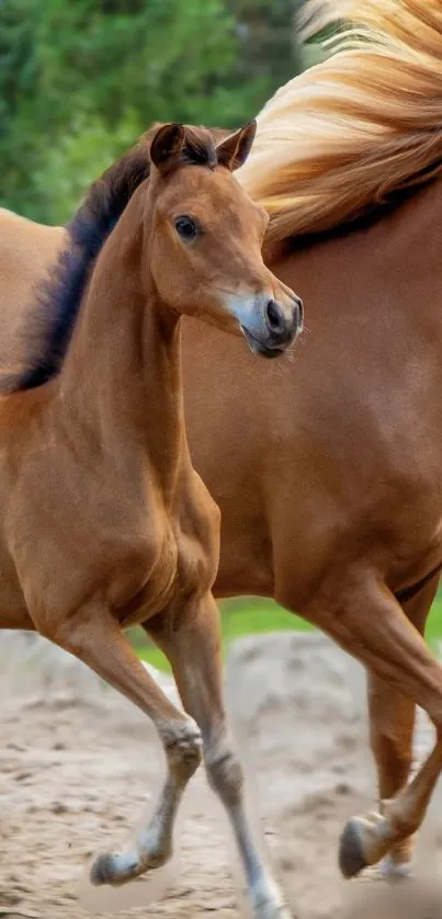 Graceful Galloping Horses - free download