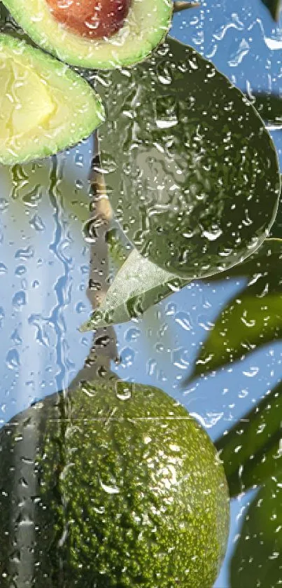 Green Avocado Close-up Wallpaper - free download