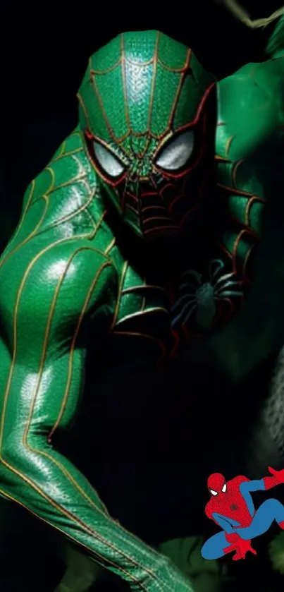 Green Superhero Wallpaper - free download