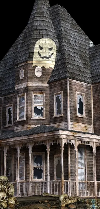 Haunted House Mobile Wallpaper - free download