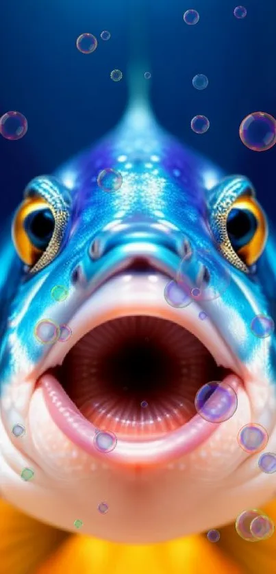 funny fish face Live Wallpaper - free download