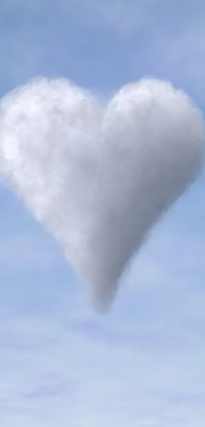 Heart Cloud in Blue Sky - free download