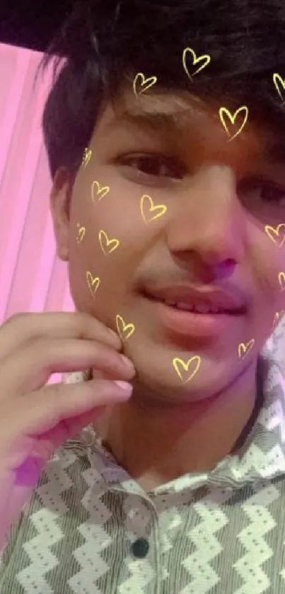 Heart Filter Selfie Wallpaper - free download