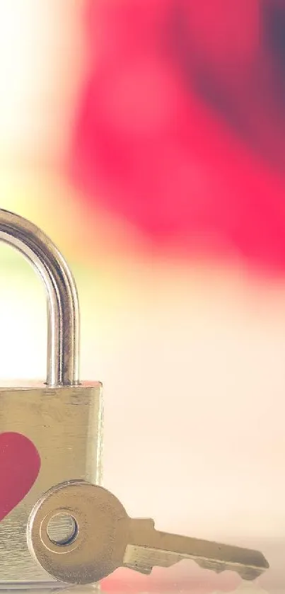 Heart Lock Mobile Wallpaper - free download