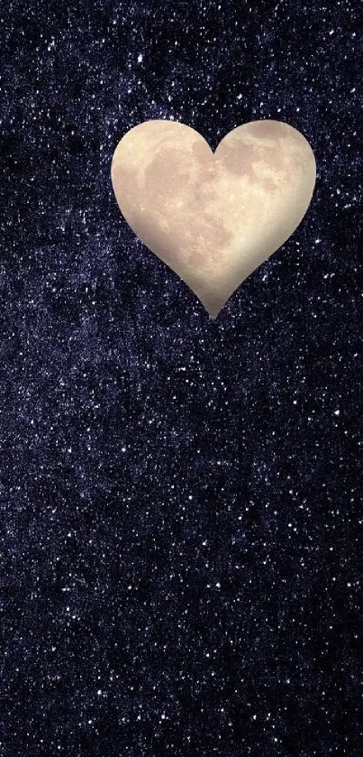 Heart Moon Night Wallpaper - free download