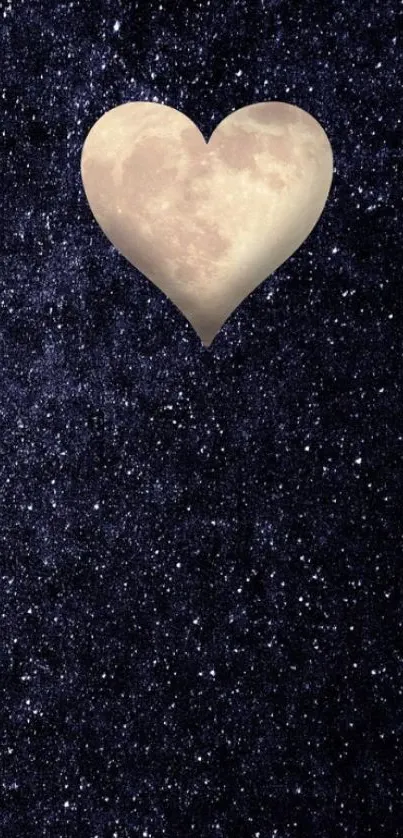 Heart Shaped Moon Wallpaper - free download