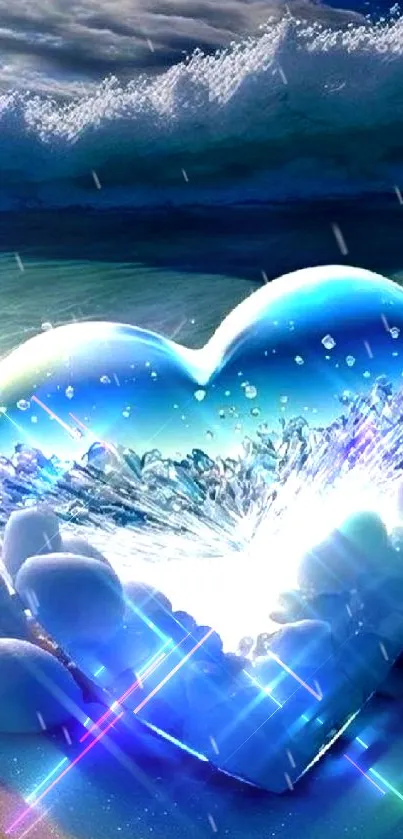 Heart-Shaped Oceanic Reflections - free download