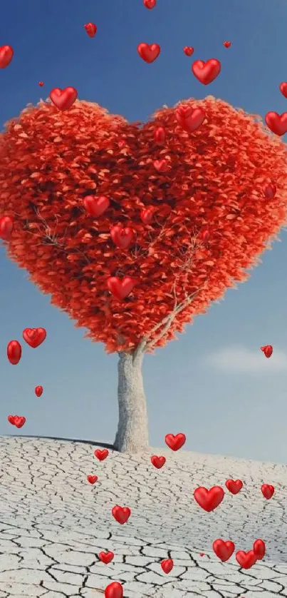 Heart-Shaped Tree Wallpaper - free download