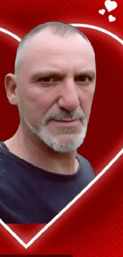 Romantic Heart Portrait Wallpaper - free download