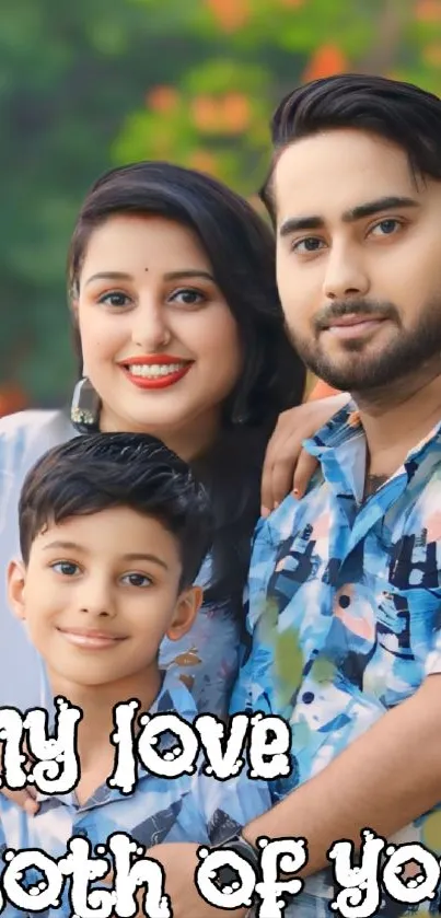 Heartfelt Family Mobile Wallpaper - free download