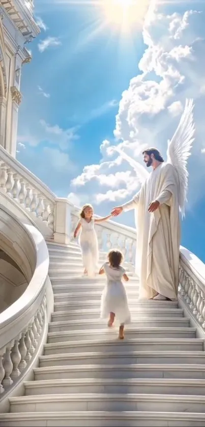 Heavenly Angel with Children - free download