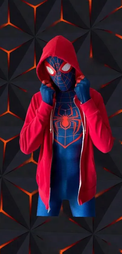 Heroic Red Spider Suit Wallpaper - free download