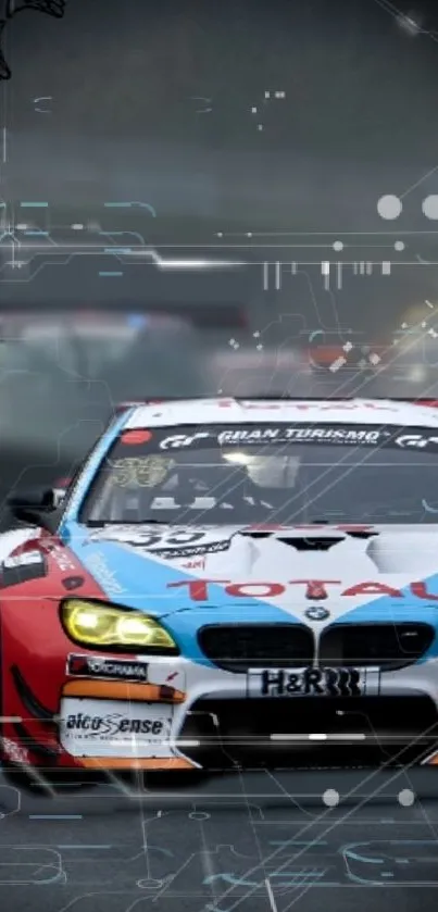 High-Speed Race Car Wallpaper - free download