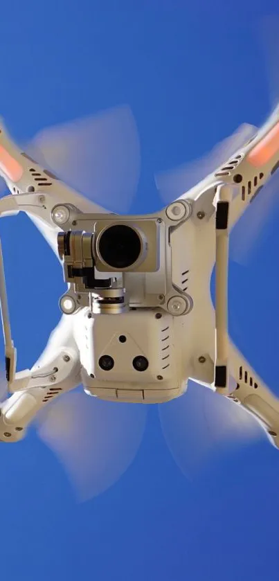 High-Tech Drone in Flight Wallpaper - free download