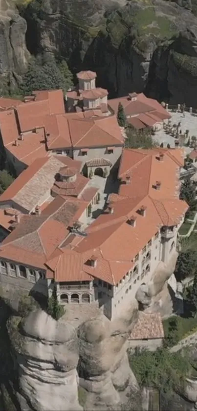 Historic Clifftop Monastery View - free download