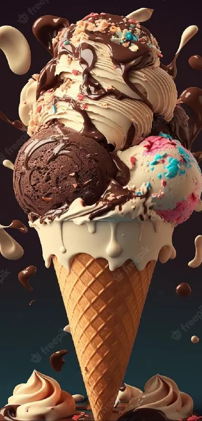 Ice Cream Splash Delight - free download