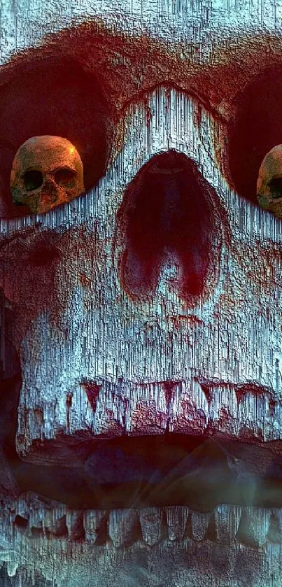 Ice Skull Fantasy Art - free download