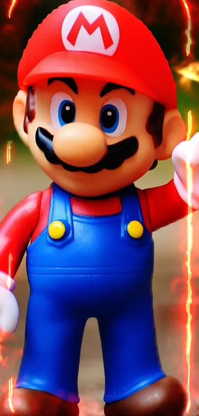 Iconic Character in Fiery Scene - free download