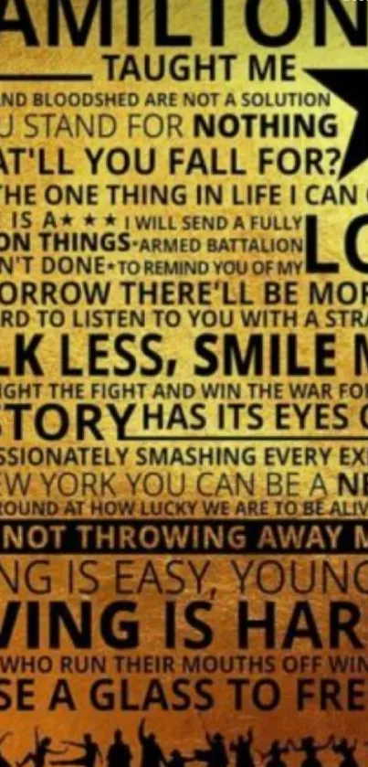 Hamilton Quote Wallpaper - free download