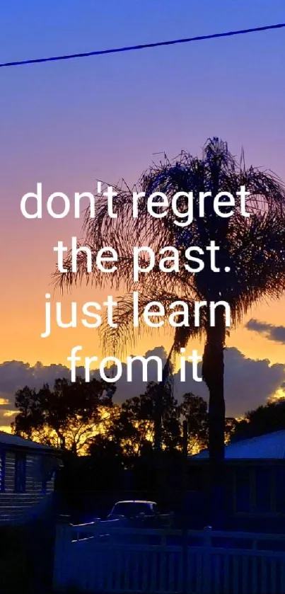 Inspirational Sunset Quote Wallpaper - free download